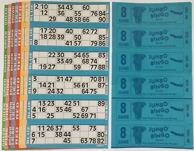 750 8 PAGE GAMES JUMBO BINGO TICKETS 6 TO VIEW JUMBO BINGO BOOKS | eBay UK