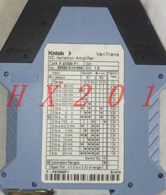 Knick P-27000-F1 Signal Isolation Amplifier for sale online | eBay