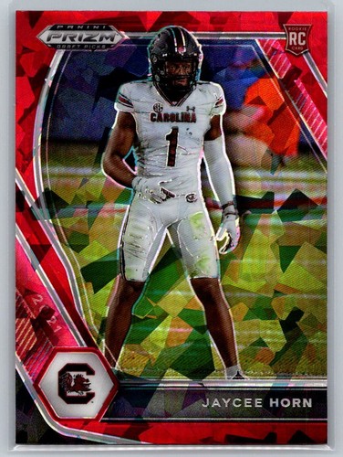 2021 Panini Prizm Draft #142 Jaycee Horn Red Ice RC | eBay