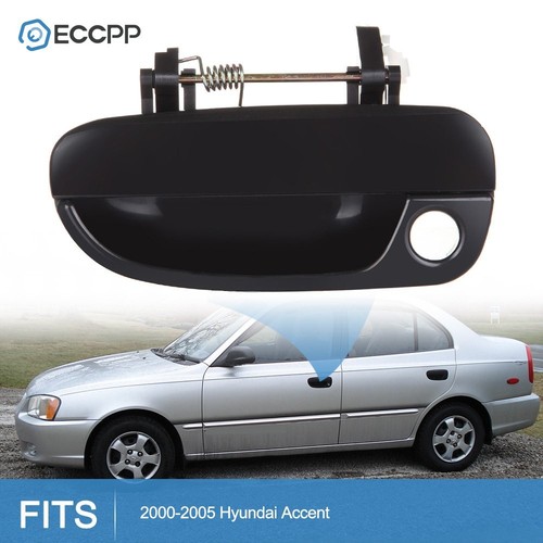 1Pc Door Handle Exterior For 04-06 Verna 00-05 Accent Black Front Left ...