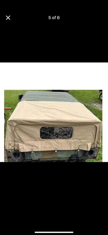 NOS Tan HUMVEE 4 Man Cargo Cover NSN 2540-01-330-6170 | eBay