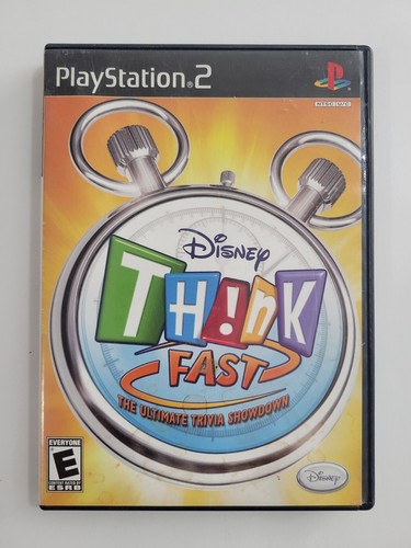 DISNEY THINK FAST (Sony PlayStation 2, 2008) - 💥 COMPLETE IN BOX | eBay