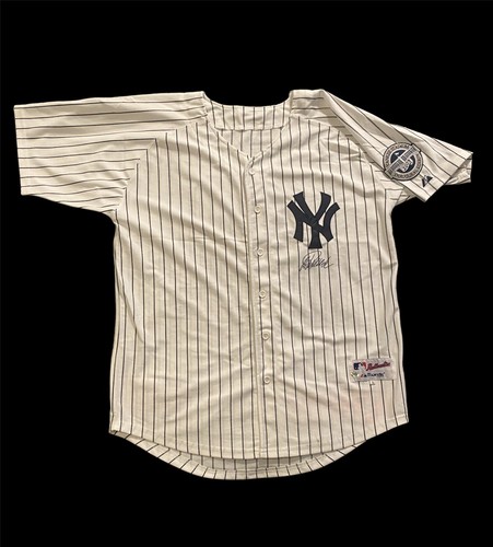 Jorge Posada Vintage Majestic New York Yankees Pin Stripe Jersey Size ...