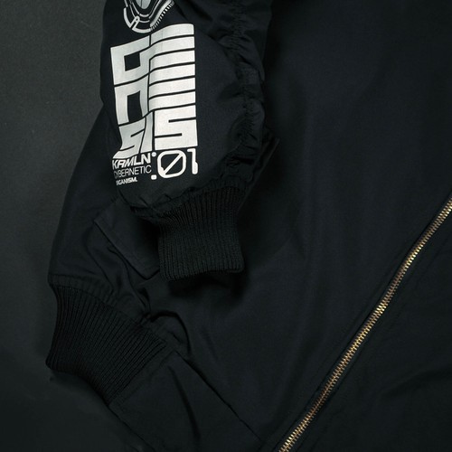 Men's Black Jacket Hoodie Bomber School Full Zip Kremlin Genesis | eBay