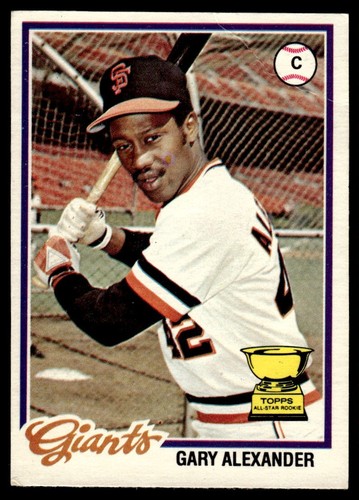 1978 O-Pee-Chee Gary Alexander San Francisco Giants #72 R157 | eBay