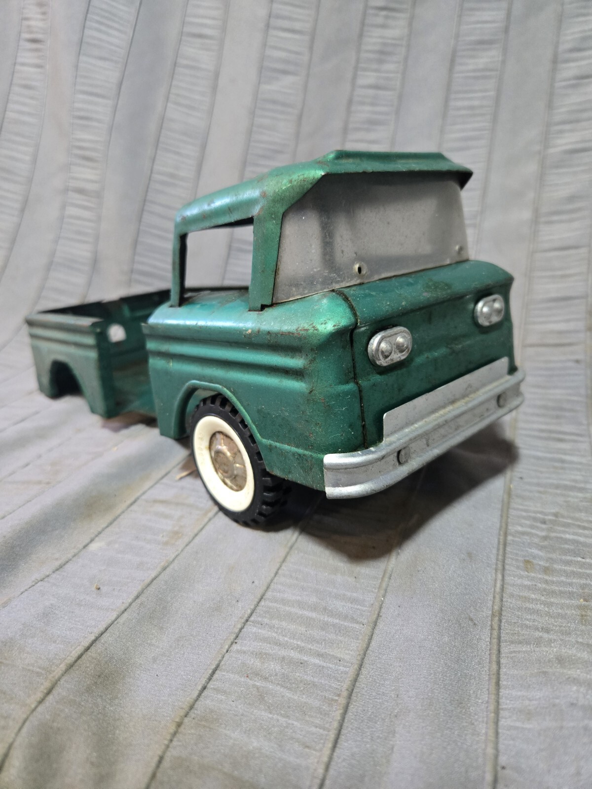 Vintage Structo Green Ramp Side Pick-Up Truck Pressed Steel Corvair ...