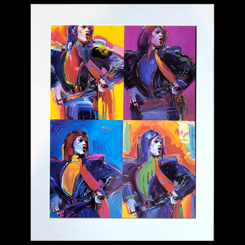 Peter Max Mick Jagger Signed in the Print Vintage Offset Lithograph | eBay