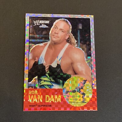 Rob Van Dam 2007 Topps Heritage WWE Chrome Heritage II X-Fractor #25 ...