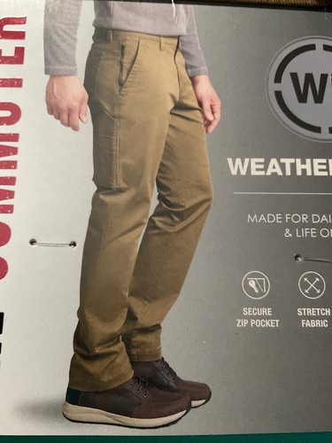 WP Weatherproof Men Stretch Straight Fit Commuter Flex Waistband Pant ...