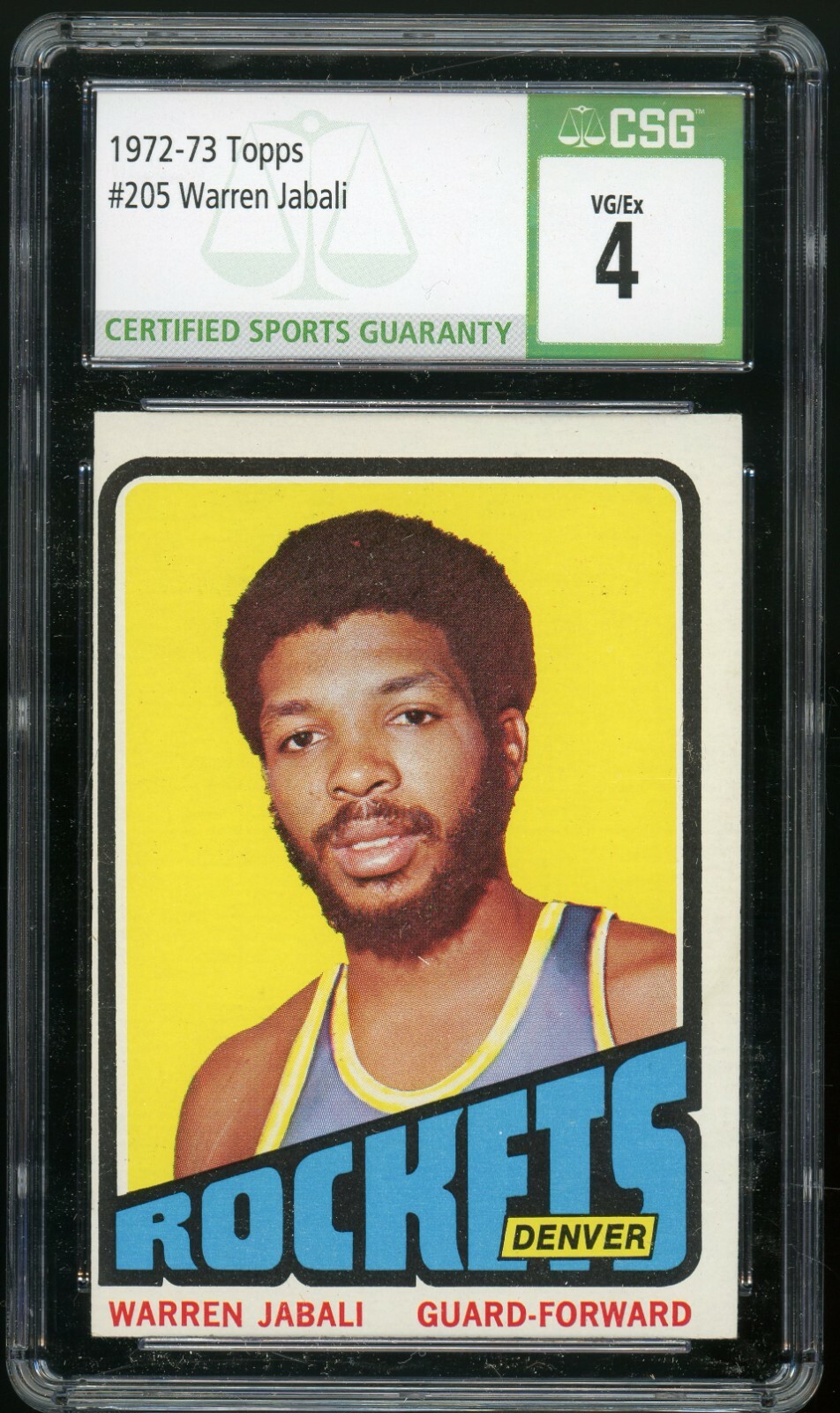 1972-73 Topps - Warren Jabali #205 (RC) for sale online | eBay