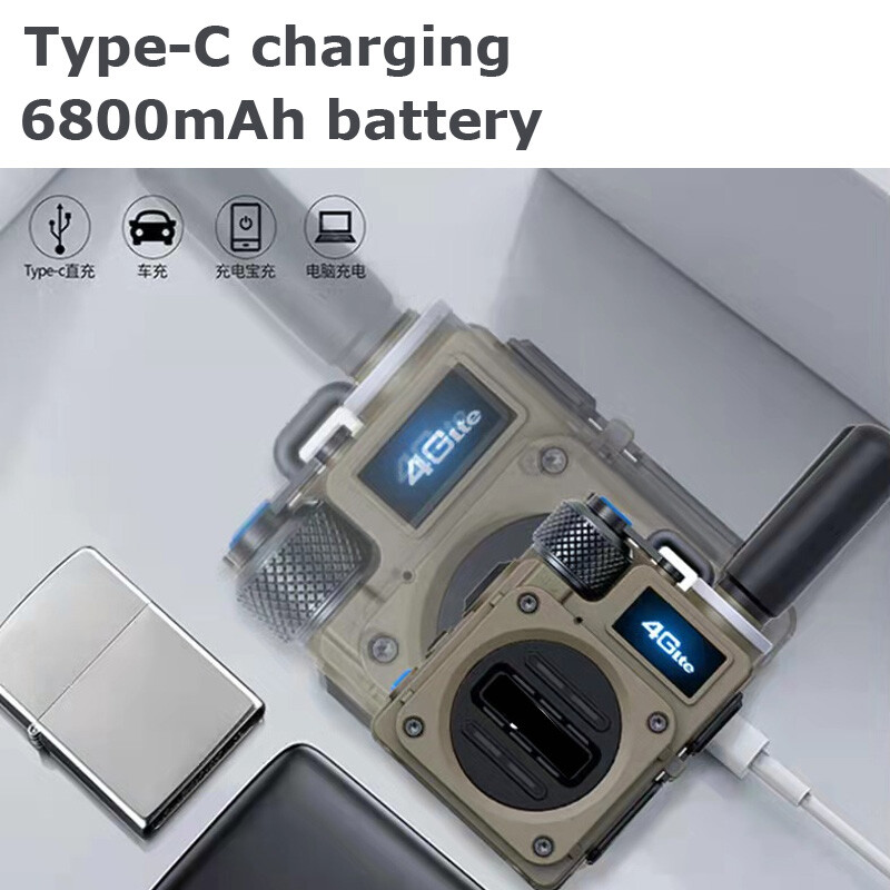 5000KM G6 Walkie Talkie Handheld Transceiver Wearable Two Way Radio 400 ...