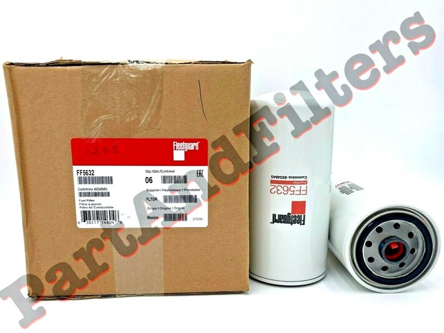 Fleetguard FF5632 Fuel Filter Cummins BF7940 (PACK OF 6) for sale ...