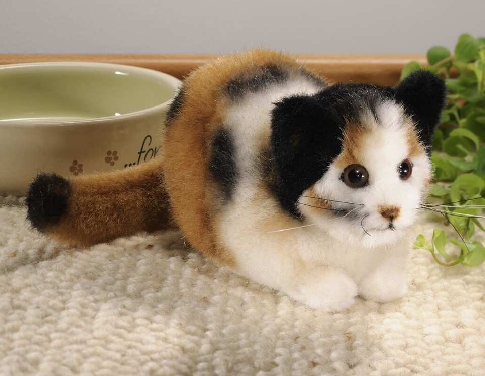 Tortoiseshell Cat Crouching by Kosen / Kösen - plush collectable soft ...