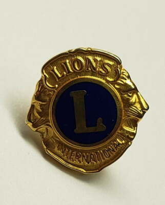Vintage Lions Club International Lapel Pin ( ballou reg'd pin ) | eBay