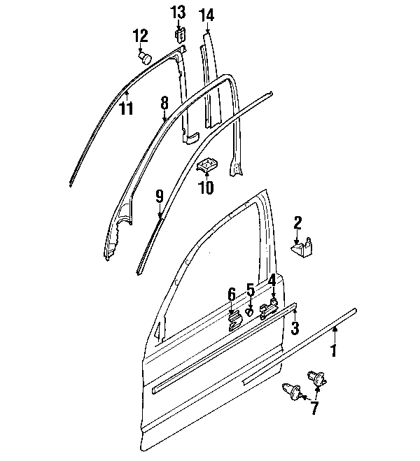 BMW 51138183102 GENUINE OEM BODY SIDE MLDG FASTENER | eBay
