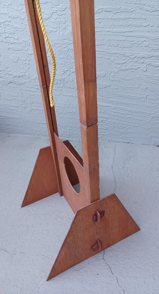 6’ Tall Wood Guillotine Halloween Stationary Prop W/ Free Monster ...