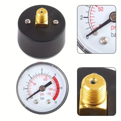 1Pcs Plastic/Iron Shell Pressure Gauge Power Tools Replacement ...