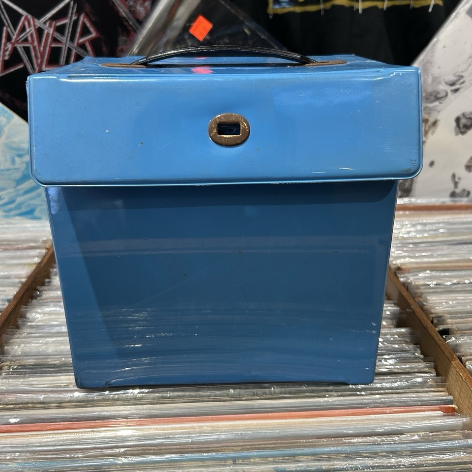 Vintage Plastic 45 Rpm Record Case Modern Blue 7” | eBay