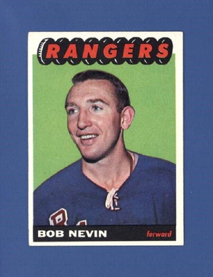 1965-66 Topps #93 BOB NEVIN EXMT/EXMT+ New York Rangers *NICE* | eBay