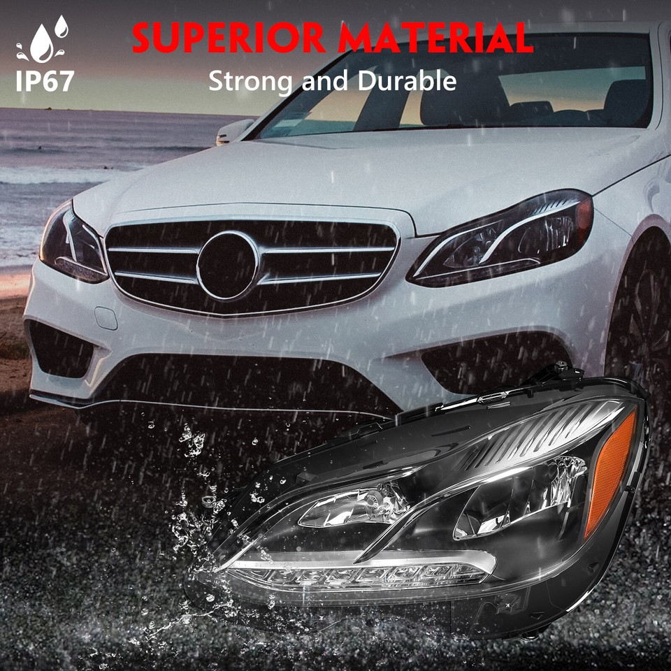 Driver Headlight For 2014-2016 Mercedes-Benz E-Class W212 LED Headlamp ...