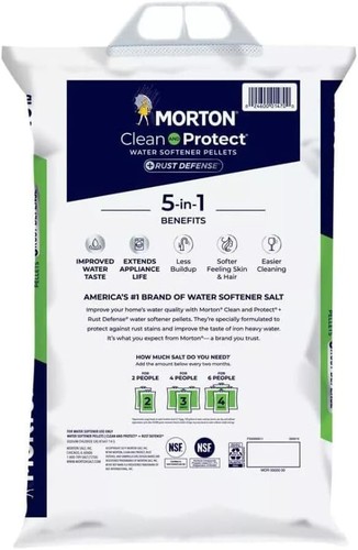 Morton Salt Rust Remover Water Softener Salt Pellets, 40lb | eBay