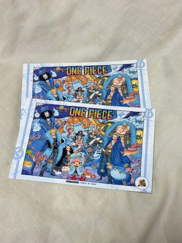 One Piece Postcard Set 2 pcs Unused Pre-owned Japan Anime Collectible ...