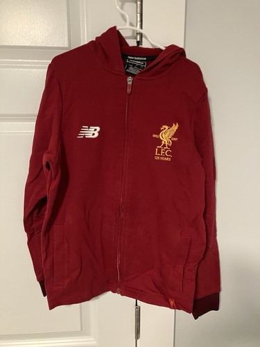 LIVERPOOL 2017/2018 FOOTBALL CLUB-HOODED ZIP JACKET NEW BALANCE -Size ...