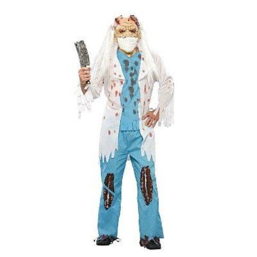 NWt Evil Doctor Costume Shirt Pants Mask Men's Standard OSFM Halloween ...