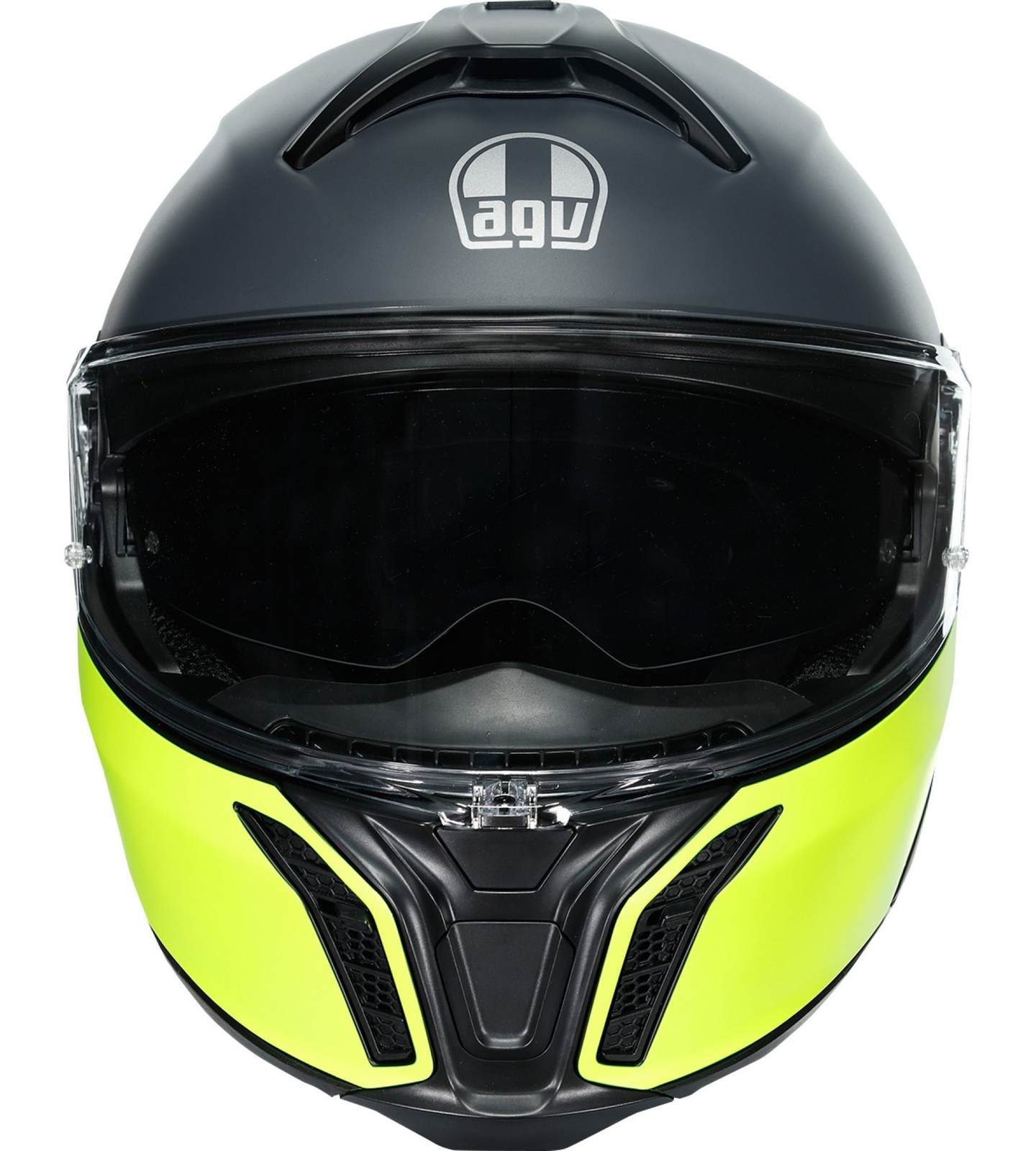 AGV Tour Modular Balance Motorcycle Helmet Black/Yellow/Gray | eBay