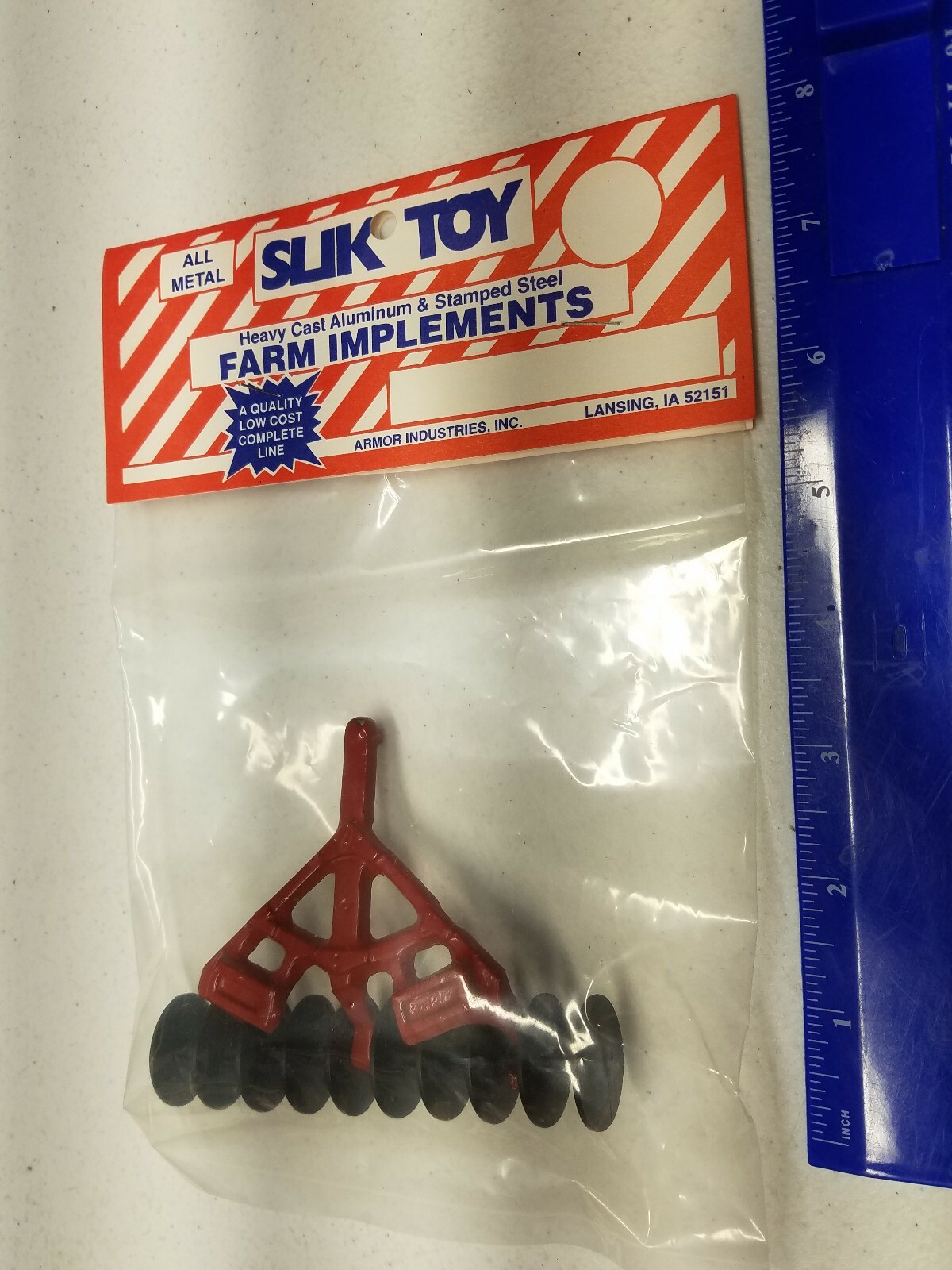 NEW Vintage Slik Toy Metal Farm Implement Disc 8927 New in Package | eBay