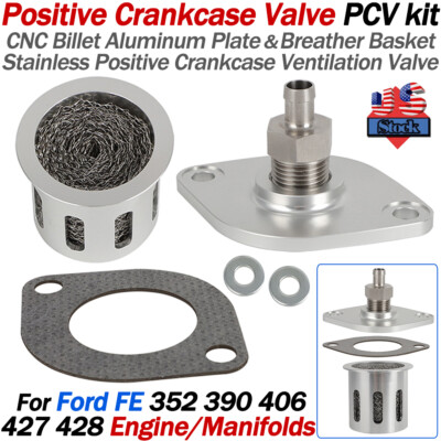 For Ford FE 352 390 406 Engine Intake Manifold PCV Positive Crankcase ...