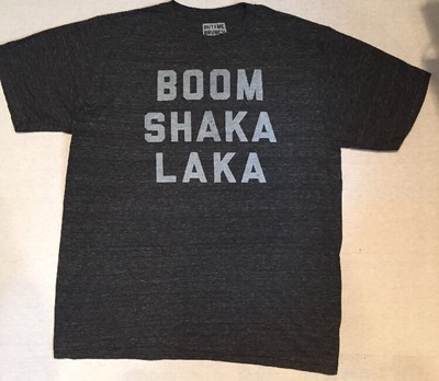 Boom Shaka Laka Tee Shirt Grey XL | eBay