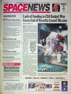 Space News International Mag Lack Of Funding In ESA May 5 2003 082423R ...