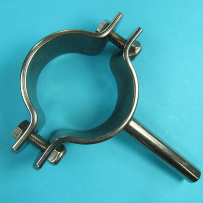 Edelstahl Ø 40 mm Rohr Rohrschelle Schelle Mit Schaft DN40 V2A Abwasser ...