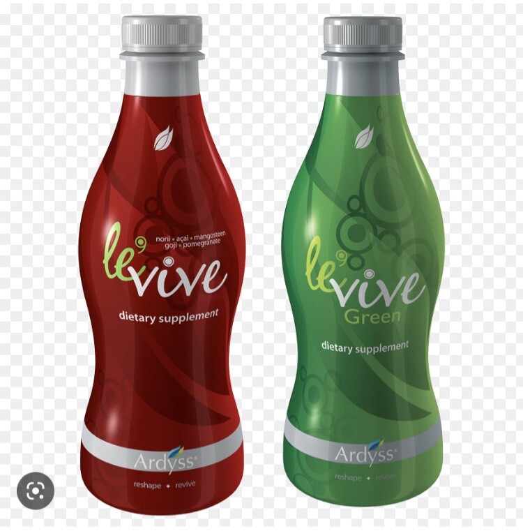 2 ARDYSS LE VIVE GREEN & 2 LEVIVE RED DIETARY SUPPLEMENT JUICE 750ML ...