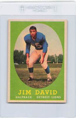 1958 Topps #13 Jim David Lions EX/MT *1755 | eBay