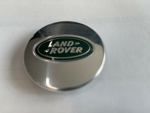 4 Genuine Land Rover Alloy Wheel Centre Cap Polished Chrome Range ...
