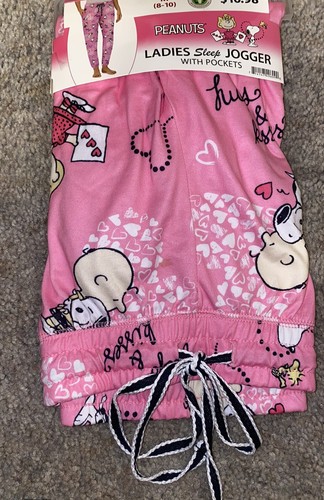 Women’s Briefly Stated Peanuts Valentines Sleep Joggers, XS,S,M,XL,2XL ...