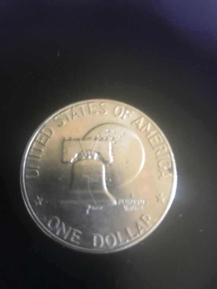 1776-1976 Eisenhower Liberty Bell Moon Bicentennial Dollar Coin-No Mint ...