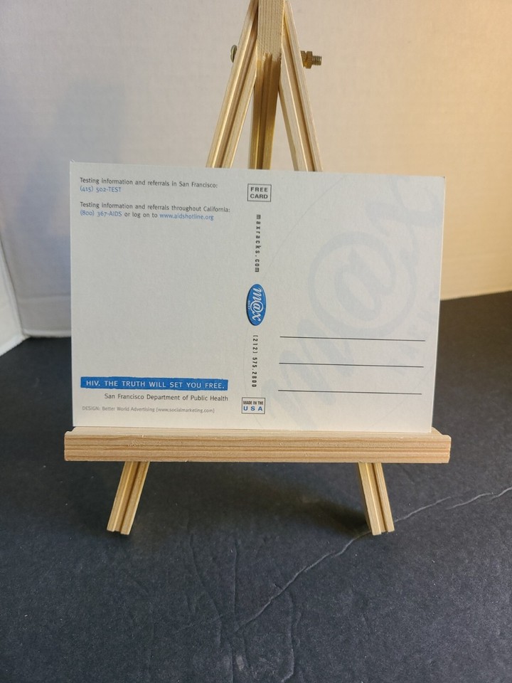 Max Racks~ Advertising Postcard~ HIV~ The Truth Will Set You Free | eBay