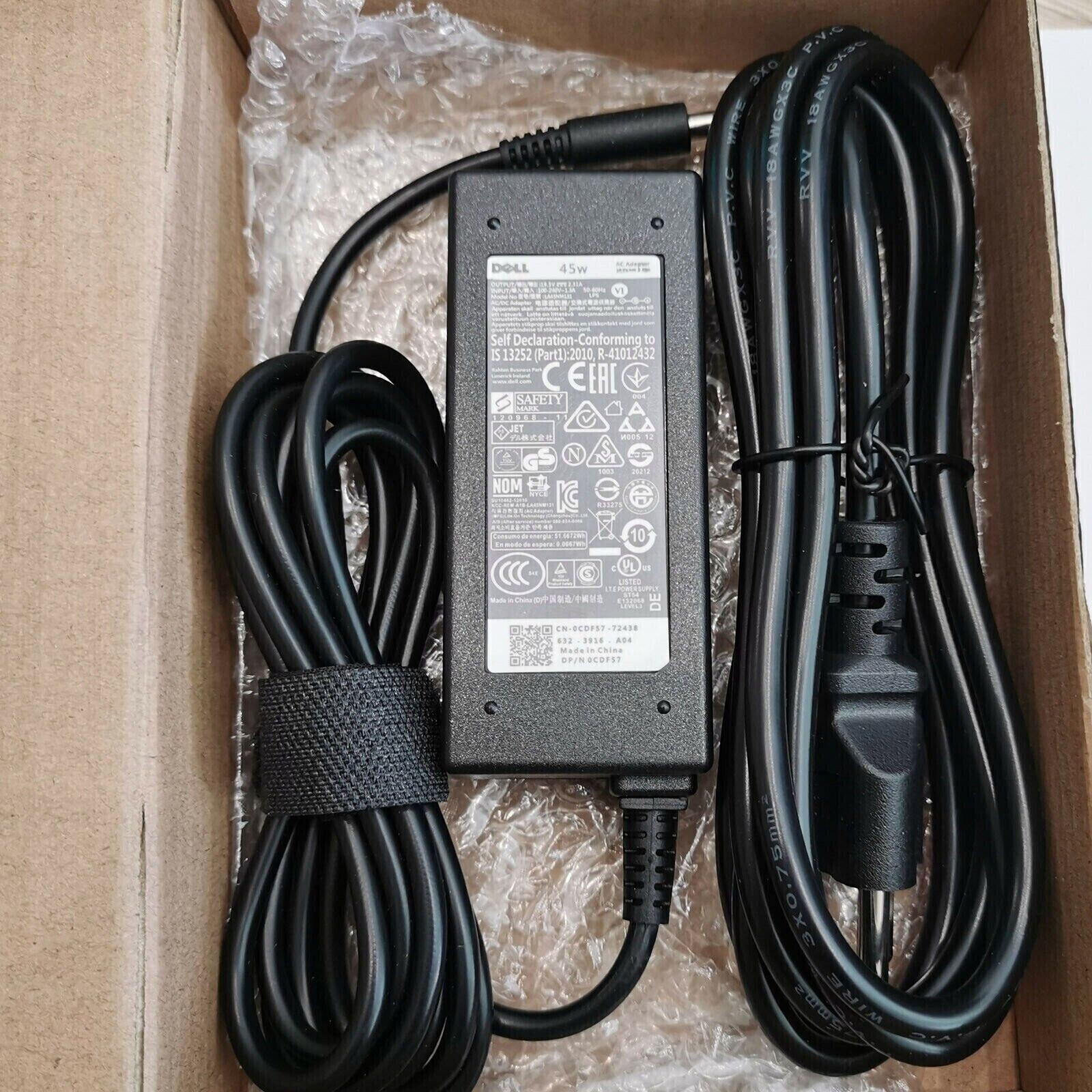 Genuine Dell Laptop 45W 19.5V 2.31A 4.5*3.0mm AC Adapter Power ...