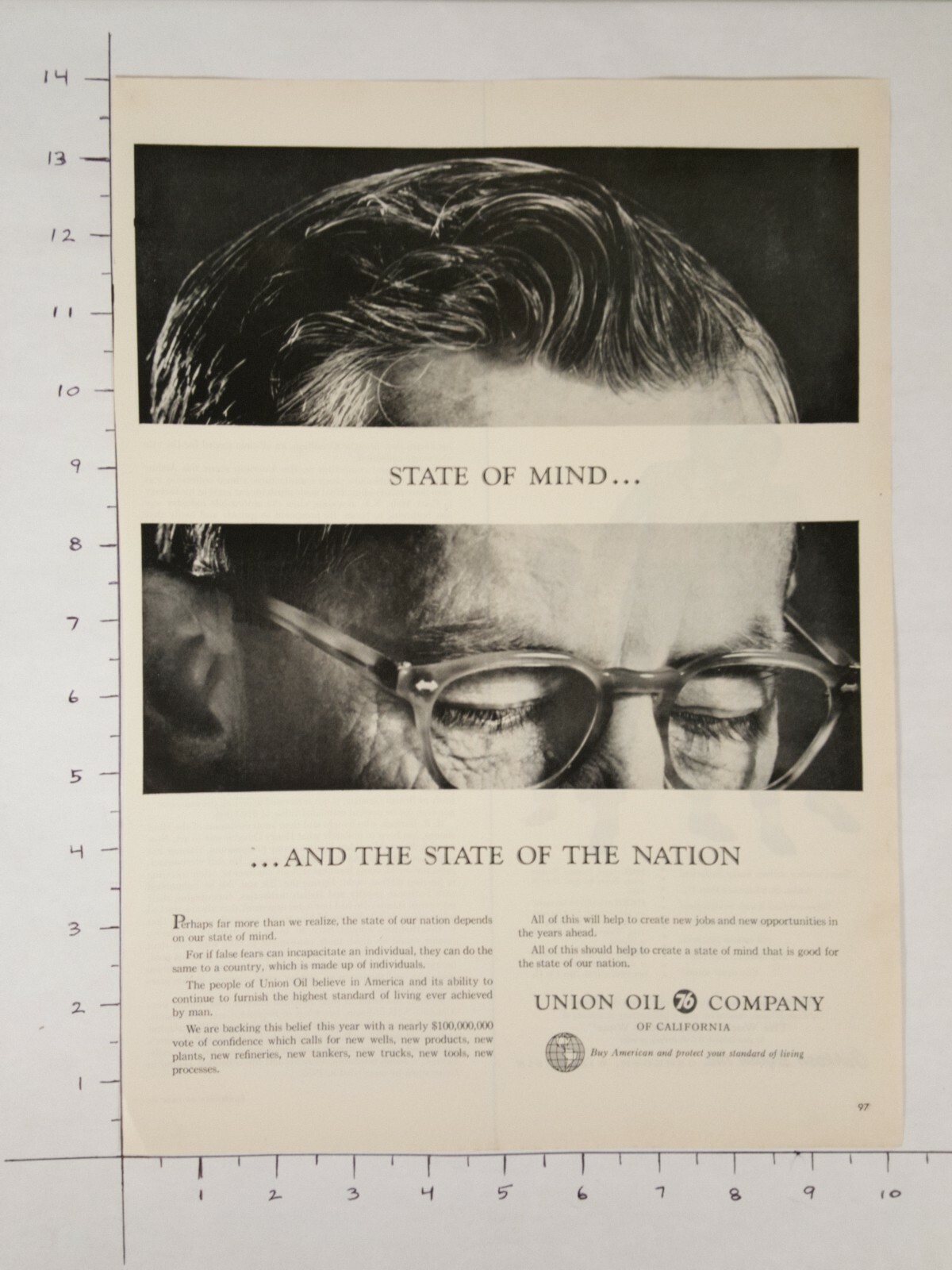 Vintage Print Ad Union Oil 76 Co. of Ca. Buy American 1954 Life ...