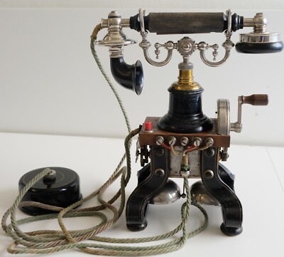 Original L.M. Ericsson Desk Telephone "Skeleton" or "Eiffel Tower", ca ...