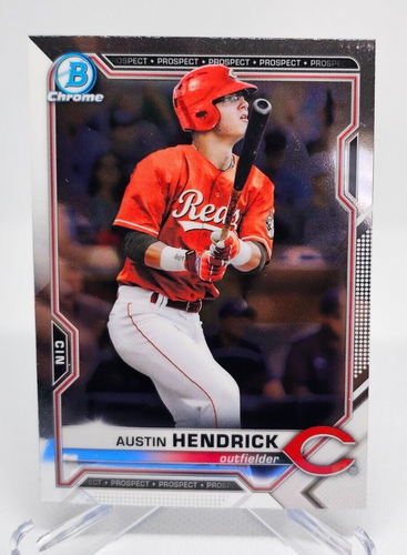 AUSTIN HENDRICK #BCP-55 2021 BOWMAN CHROME BASEBALL PROSPECT REDS | eBay
