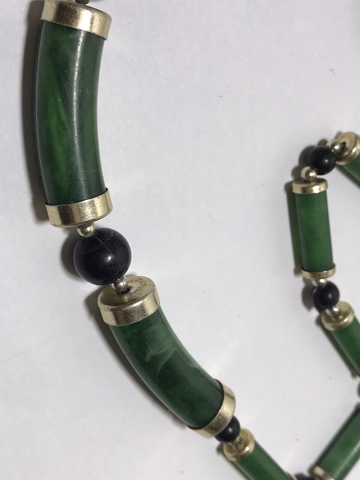 Vintage Asian Inspired 70's 80's Faux Jade Plastic Re… - Gem