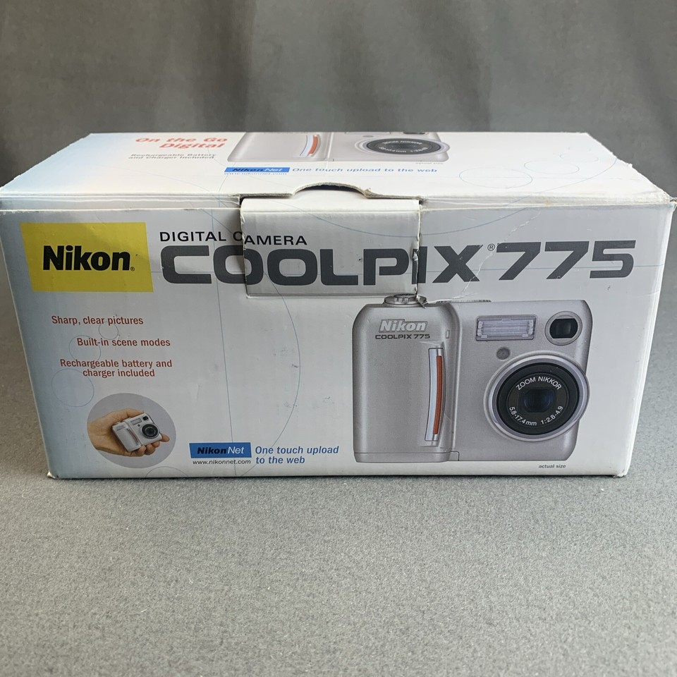 Nikon Coolpix 775 2.1 MP Silver Digital Camera With Charger | eBay