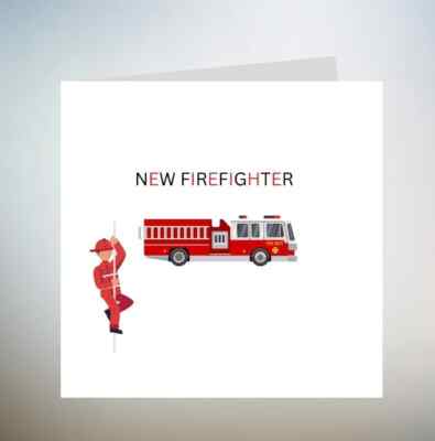 Personalised New Firefighter Card - Personalised New Firefighter Gifts ...