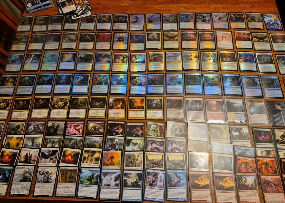 Magic the Gathering Bulk TCG MTG 200 Sleeves + 150 Cards Foil Uncommons ...