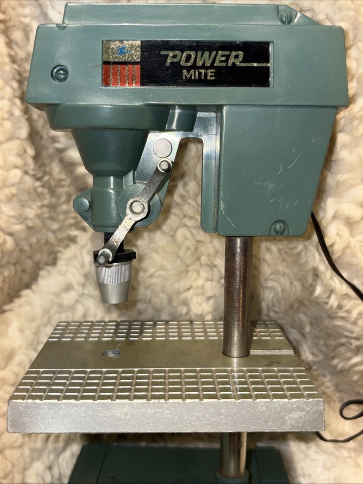 Vintage Ideal Toys Power Mite Miniature Drill Press, Parts Only | eBay