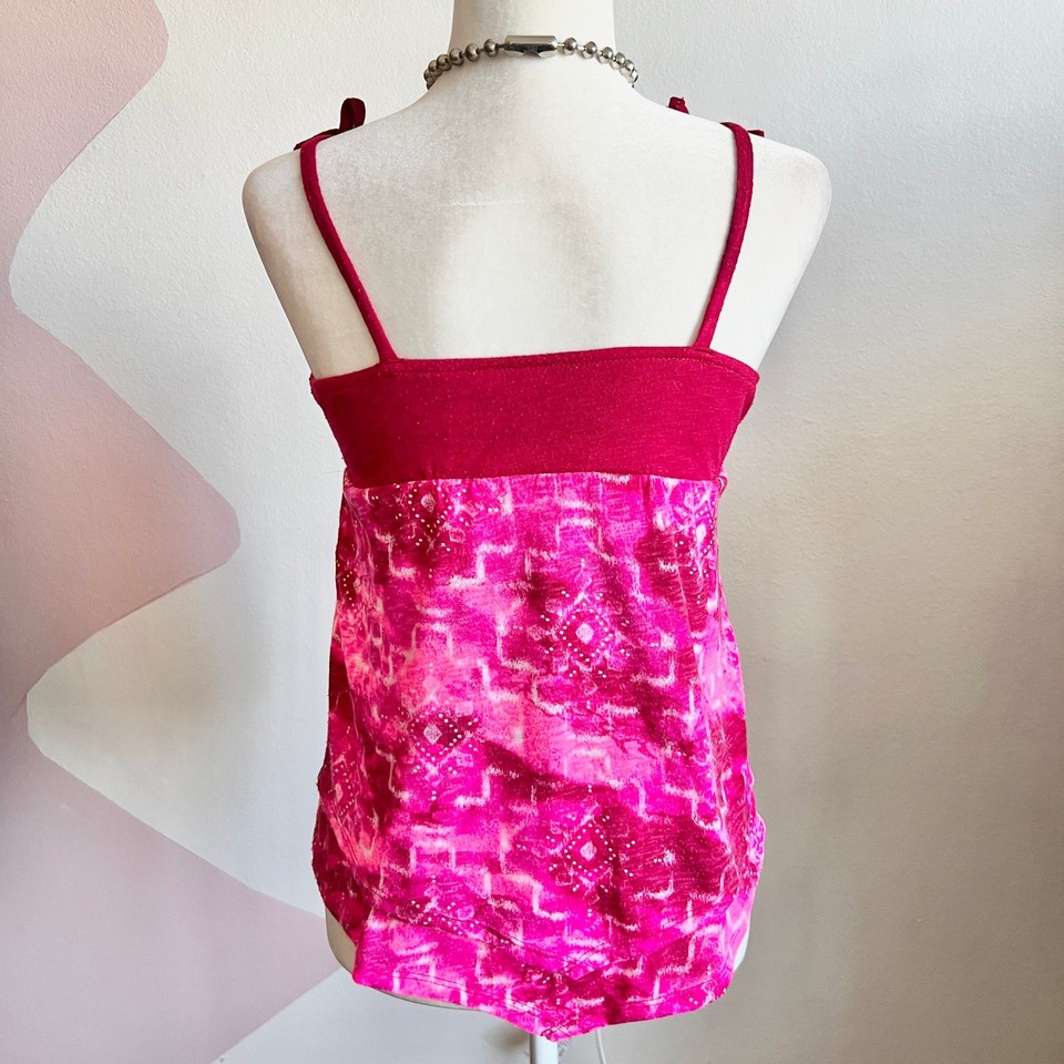 Justice Womens Pink Crochet Babydoll Top Size XS Y2K 2000s Soft Girl | eBay
